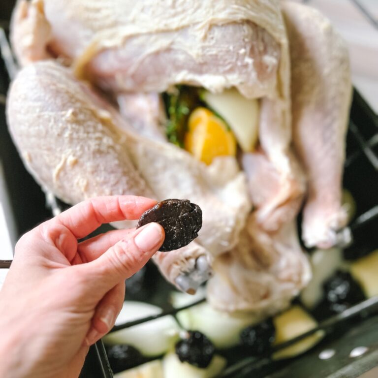 Aquavit Brined Turkey with Apples, Prunes, and Lingonberry Gravy - Norr ...