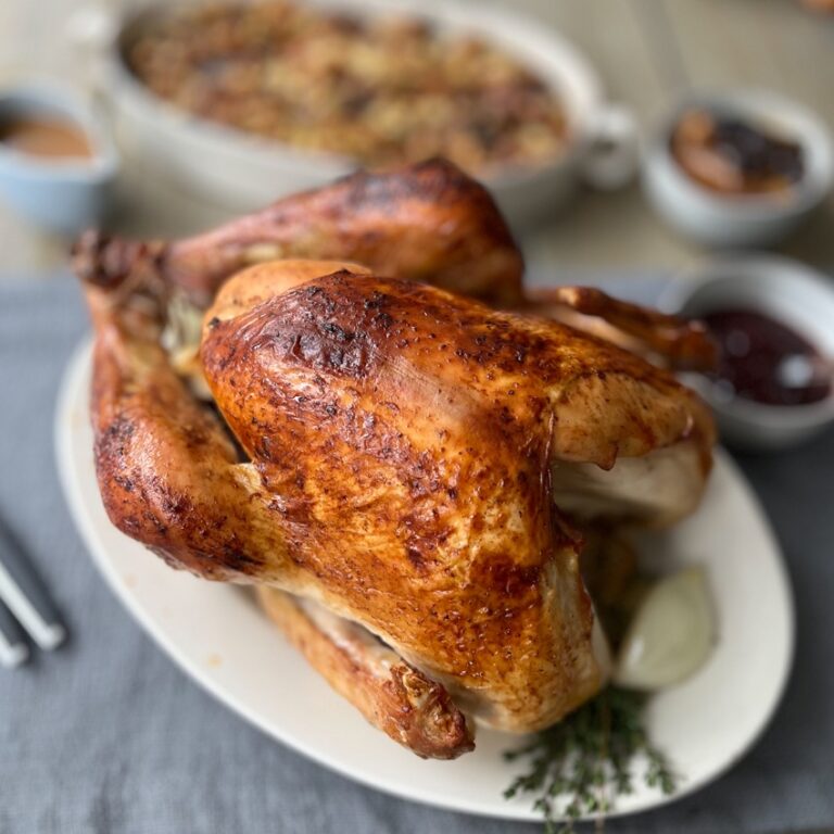 Aquavit Brined Turkey with Apples, Prunes, and Lingonberry Gravy - Norr ...